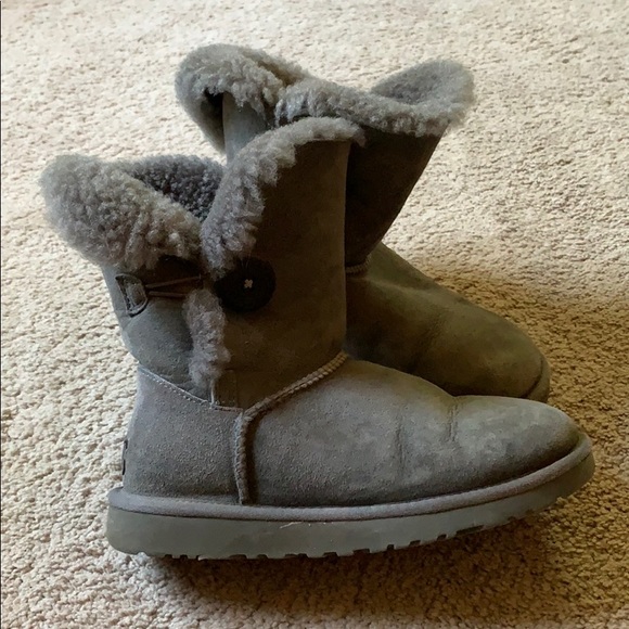 UGG | Shoes | Grey Bailey Button Uggs | Poshmark